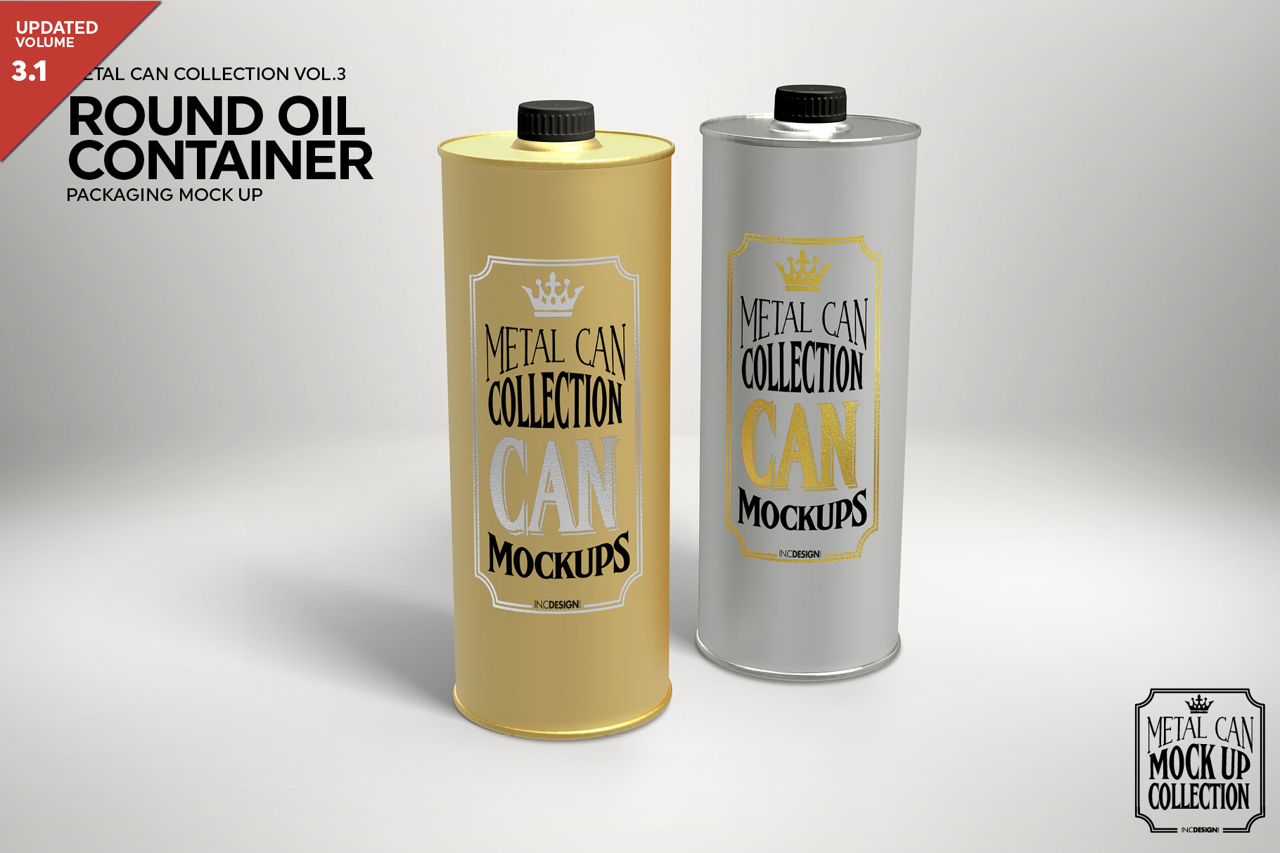 Round Oil Container Mockup, a Product Mockup by INCDesign