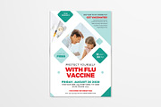 Flu Shot Campaign Flyer Templates, a Flyer Template by VectorVactory