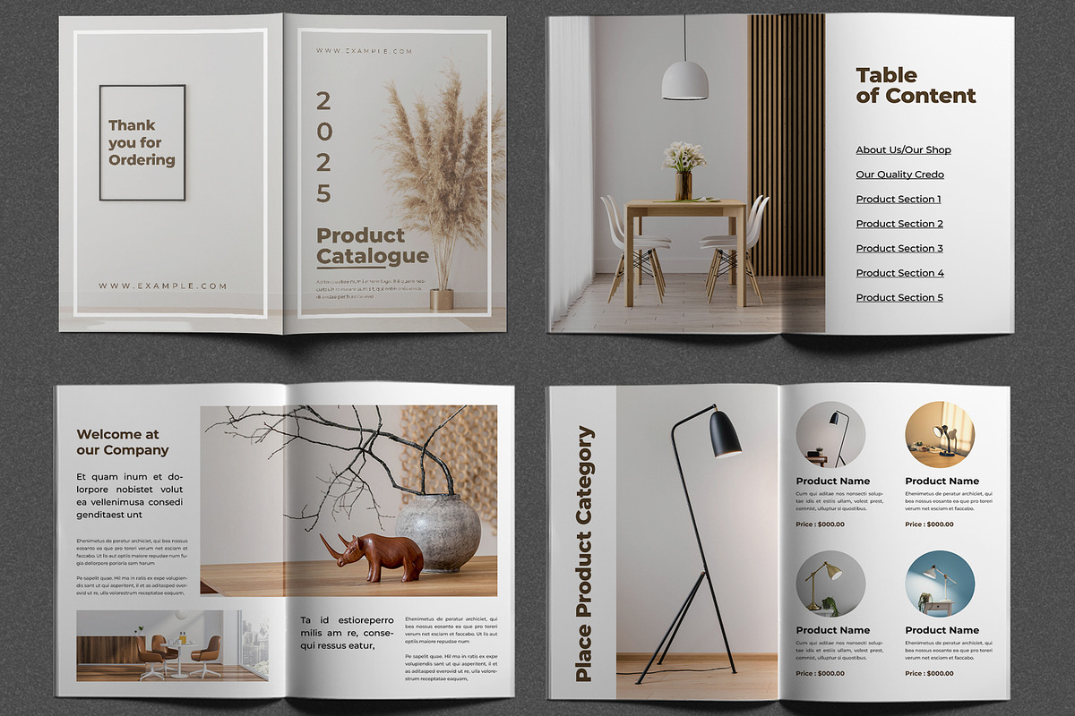 Professional Catalog Design Template