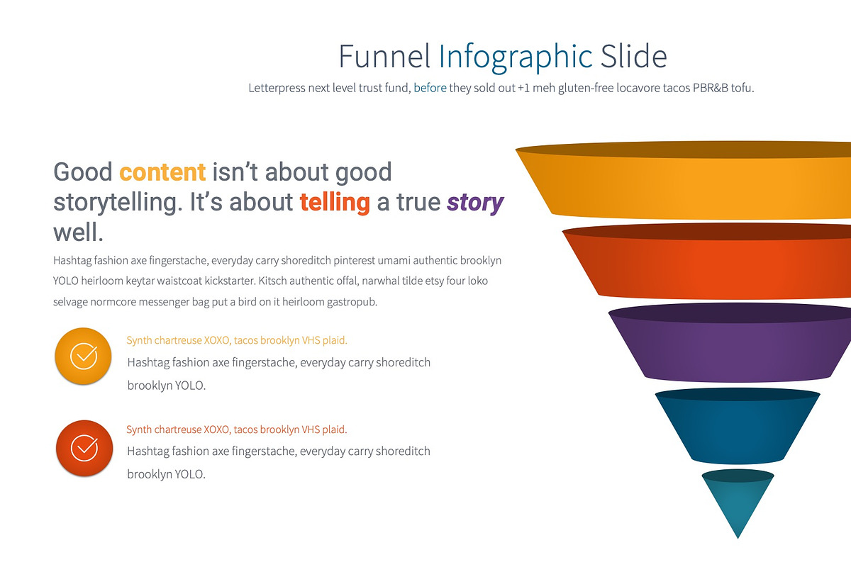 Funnel PowerPoint Slides, a Presentation Template by Pulsecolor