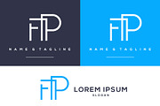 Monogram icon logo FP | Branding & Logo Templates ~ Creative Market