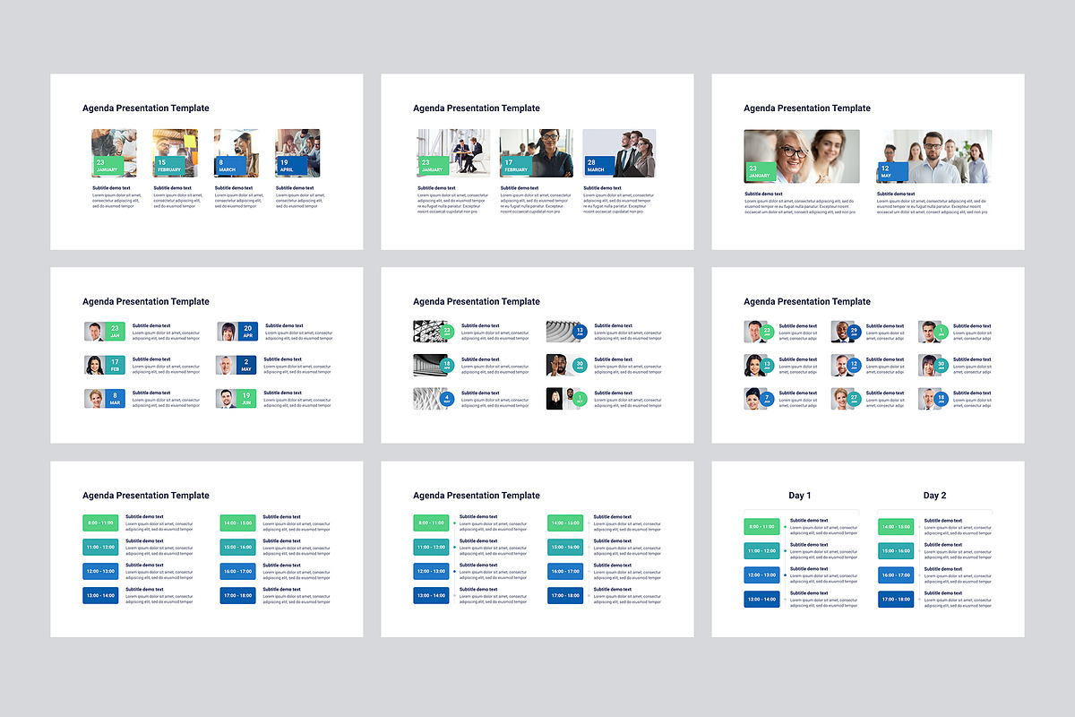 Agenda Google Slides Template, a Presentation Template by HiSlide.io