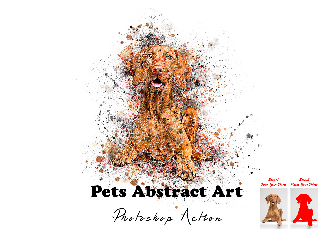 Pets Abstract Art Photoshop Action, an Action Add-On by Studio Retouch