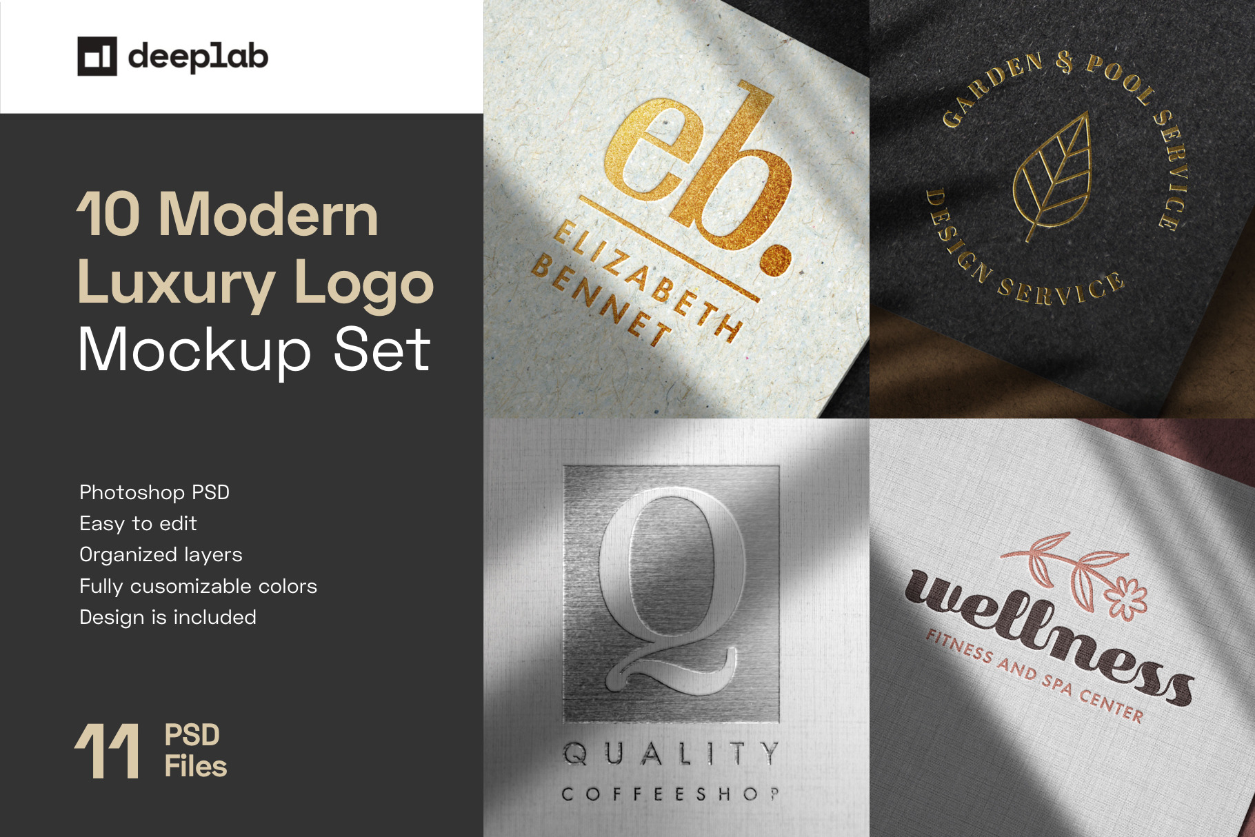 Modern Luxury Logo Mockup Set 1, a Product Mockup by Deeplab