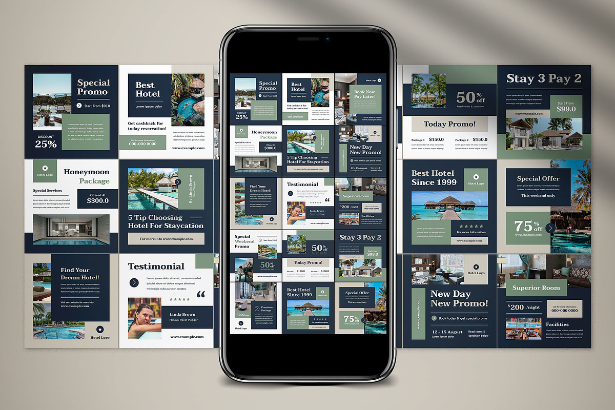 Hotel Promo Instagram Post and Story, a Social Media Template by ...