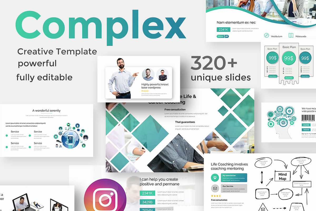 Complex System Google Slide Template, a Presentation Template by One ...