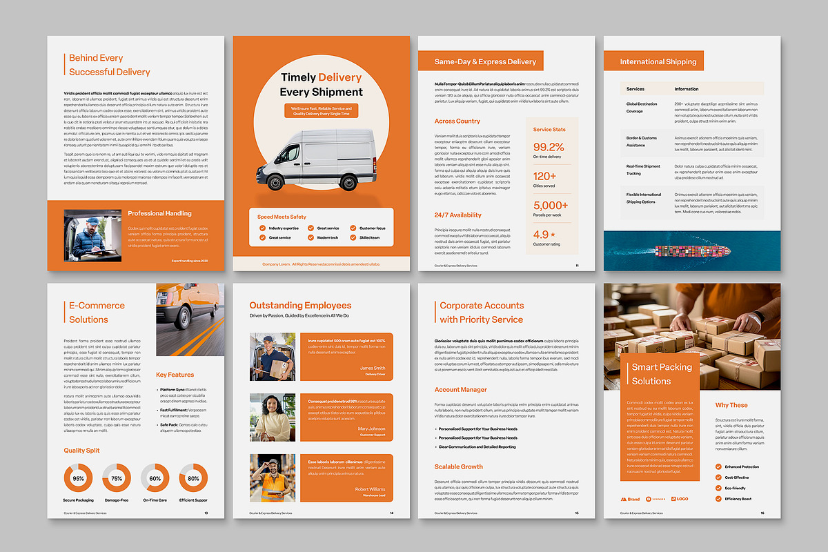 Modern Brochure Template, a Brochure Template by BrandPacks