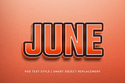 June Text Style Effect Mockup, a Layer Style Add-On by thefutive