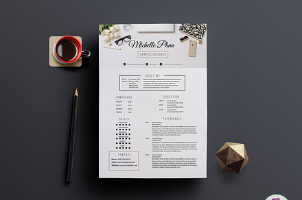 Creative CV template, a Resume Template by Chic templates