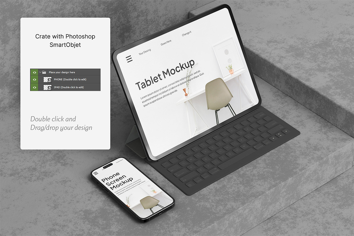 Responsive Devices Mockup Kit, a Device Mockup by Eka Restu D. Putra