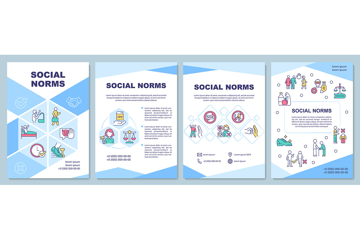 Social norms brochure template, a Brochure Template by bsd studio ...