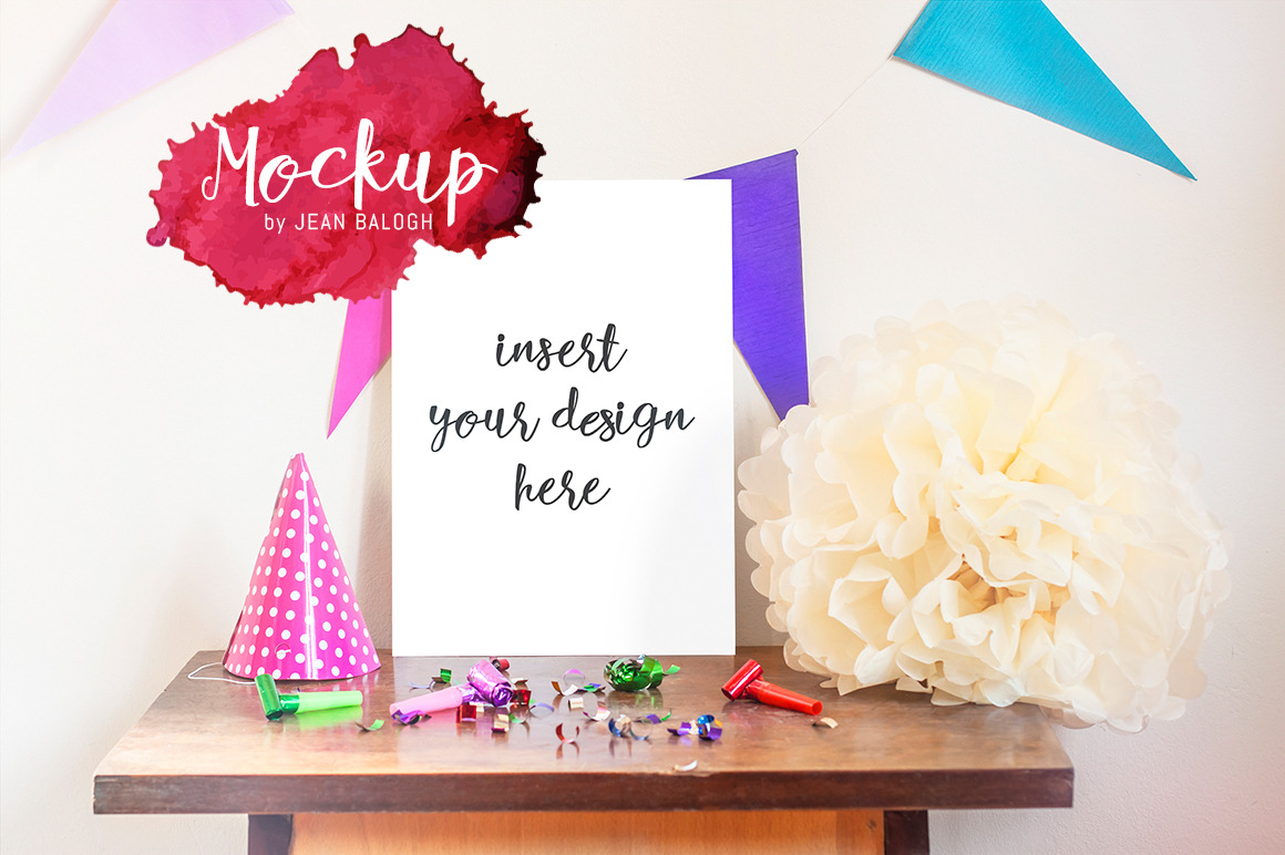 Party Mockup With Decoration, a Presentation Template by Jean Balogh