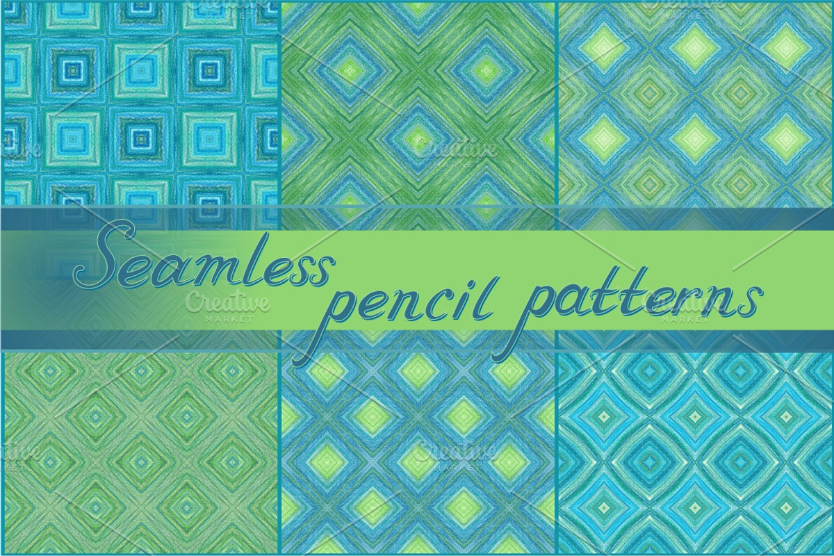Seamless pencil patterns, a Texture Graphic by Dainia