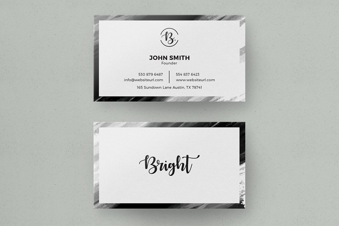 Bright - Simple Clean Business Card, a Business Card Template by Arslan