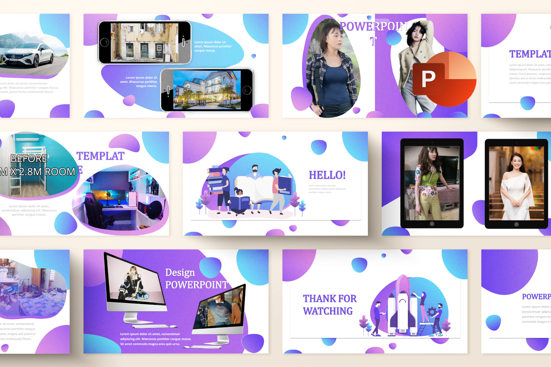 Cartoon Animated Powerpoint Template, a Presentation Template by PaperMoon