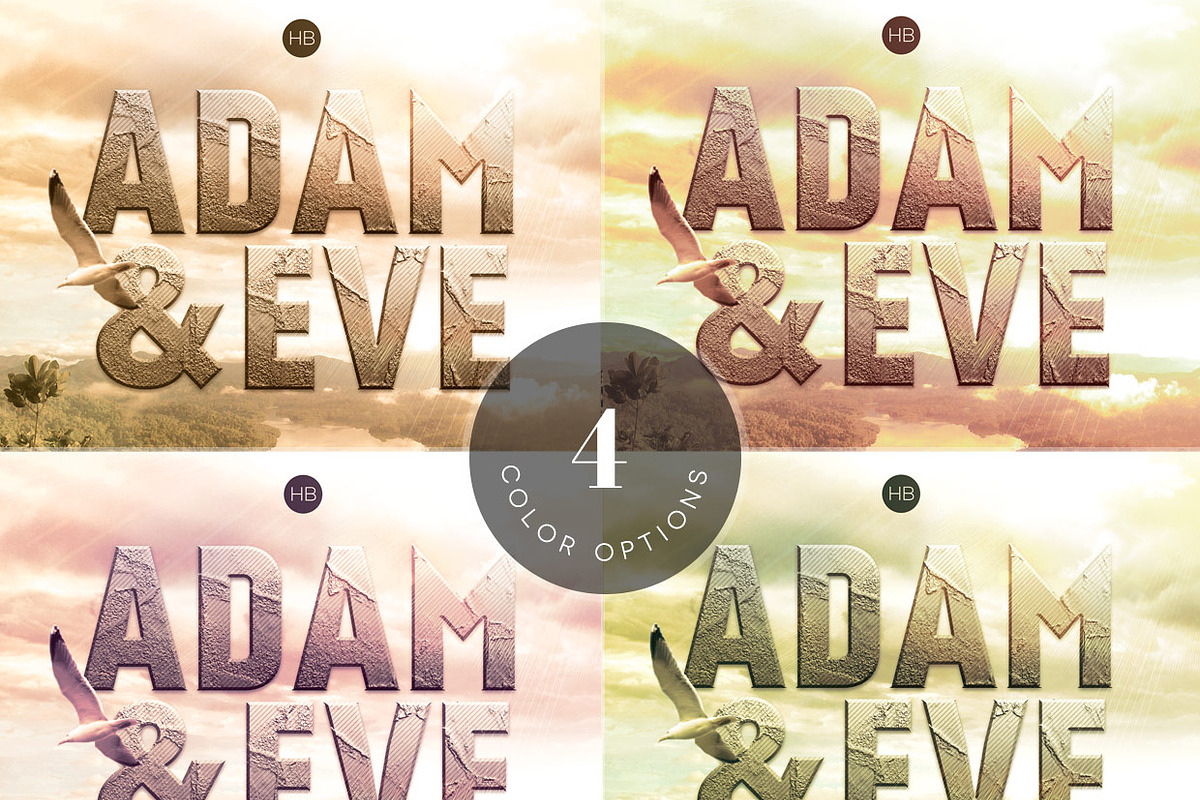 Adam and Eve Flyer Template, a Flyer Template by Godserv Designs