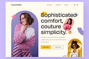 Clothing Store Hero Section Design, an UI Kit Template by nwdigitalstore