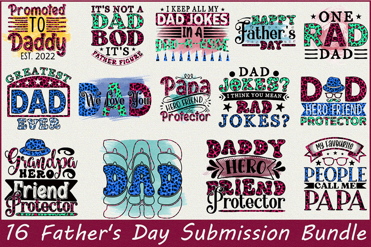 Father's Day Submission Bundle, an Illustration by Libby Wishes | Creative Market
