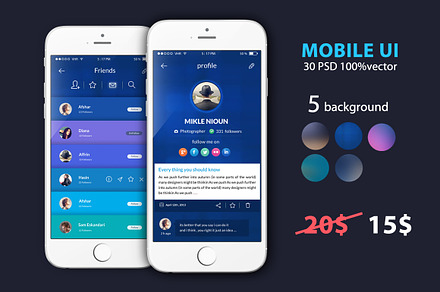 NEWS UI kit MOBILE | UI Kits and Libraries ~ Creative Market