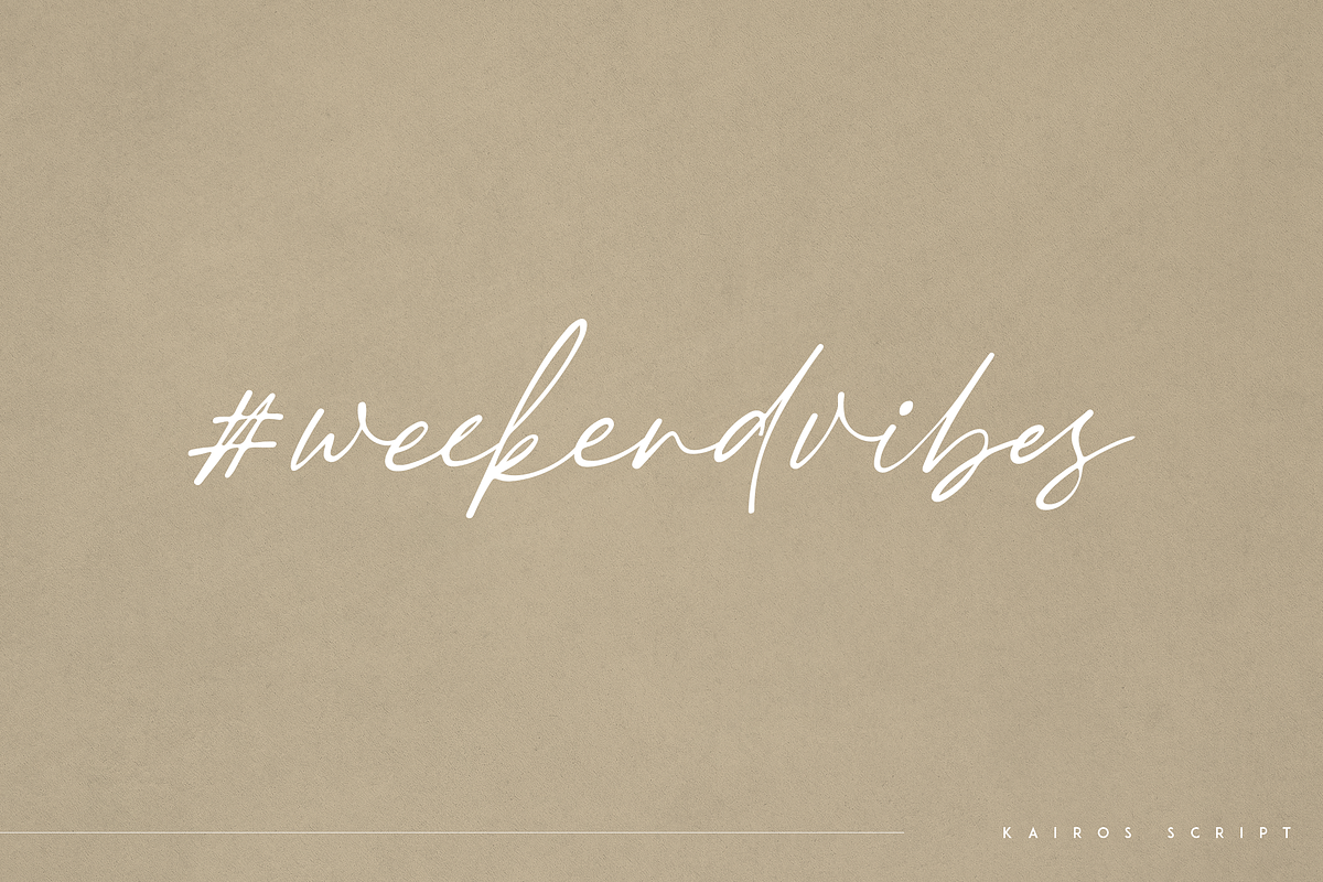 Kairos - modern script