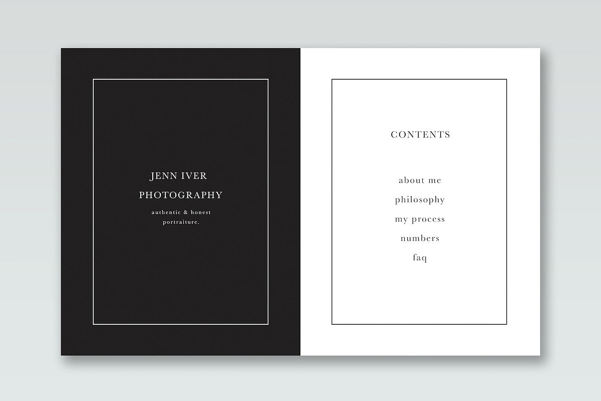 Portrait Photographer Magazine Guide, a Magazine Template by Signature ...