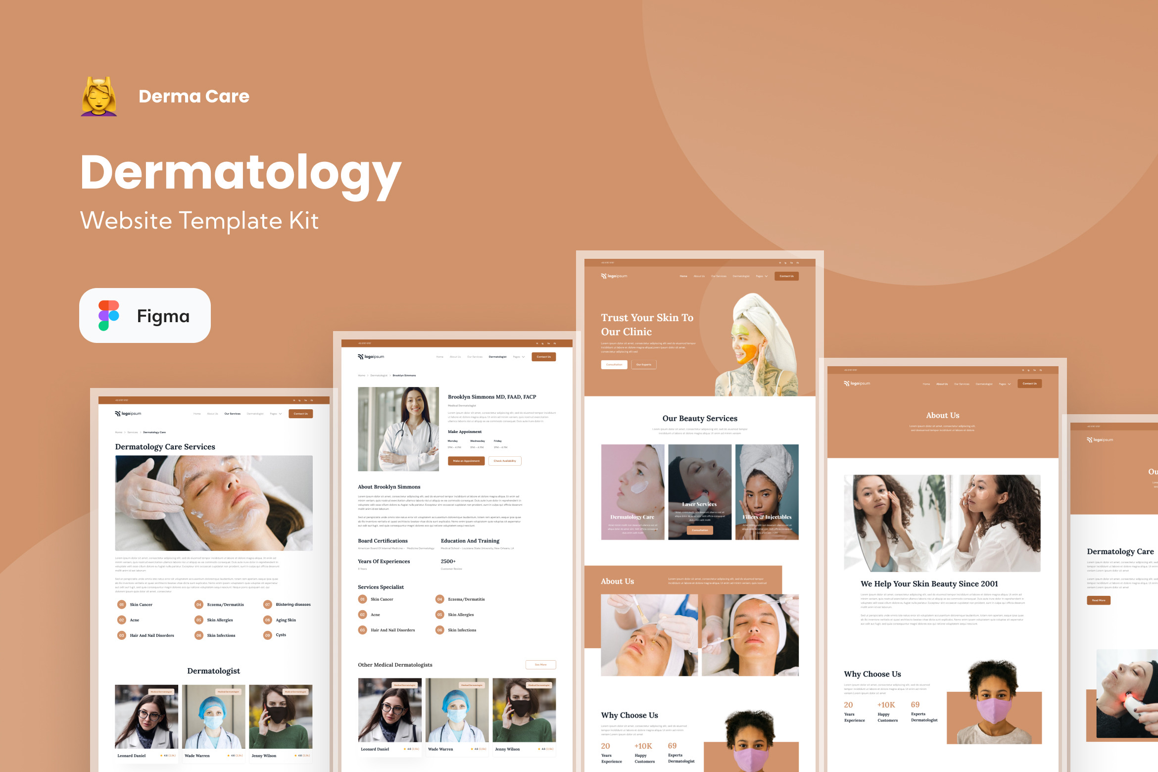 Derma Care Dermatology Website, an UI Kit Template by Kreativ Space ...