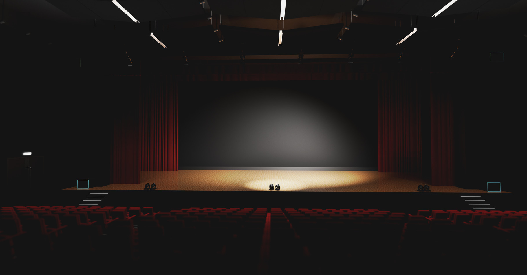 Theatre with empty stage., an Arts & Entertainment Photo by Photocreo ...