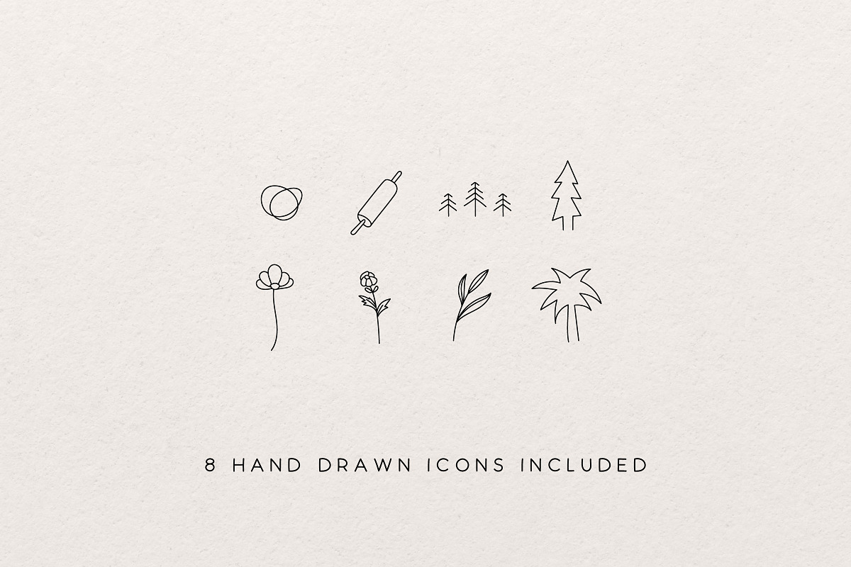 Hand Drawn Font, Bohemian style Font, a Sans Serif Font by HeraclesVisuals