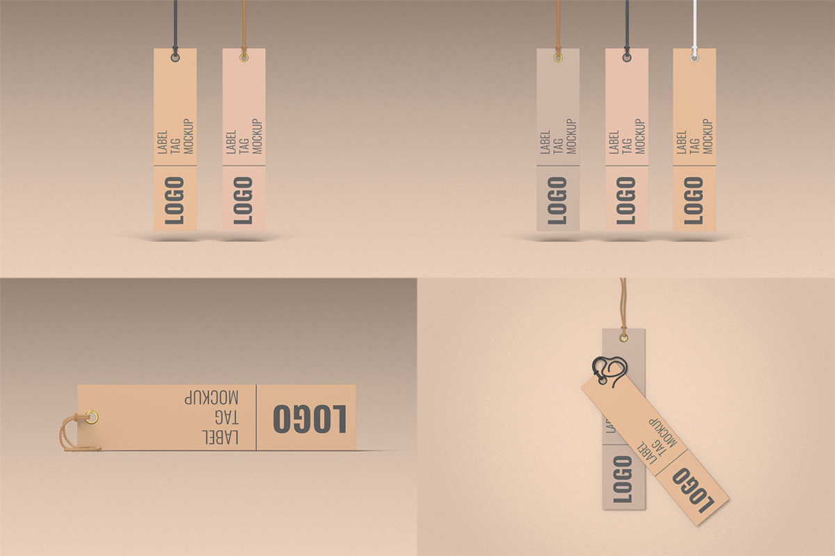 Rectangle Clothing Label Tag Mockup, a Mockup by Eka Restu D. Putra ...