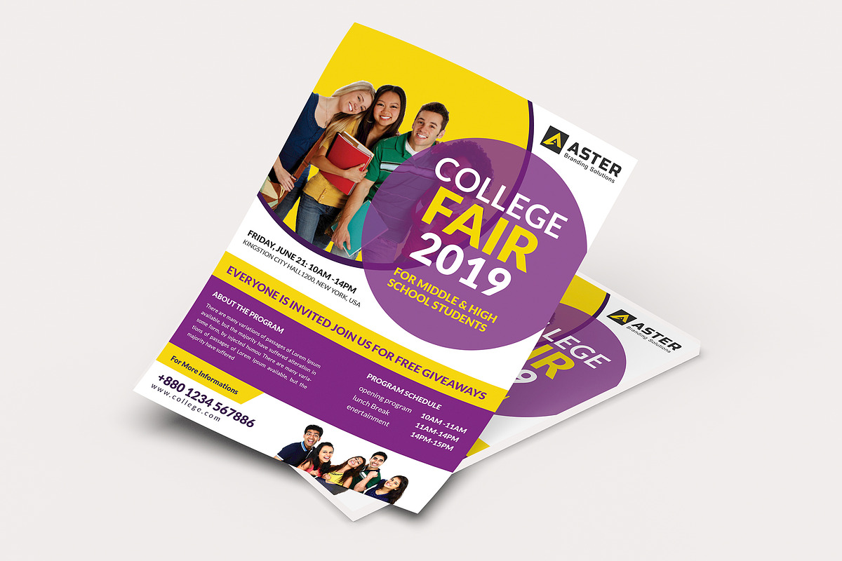 College Fair Flyer, a Flyer Template by UI_Expert