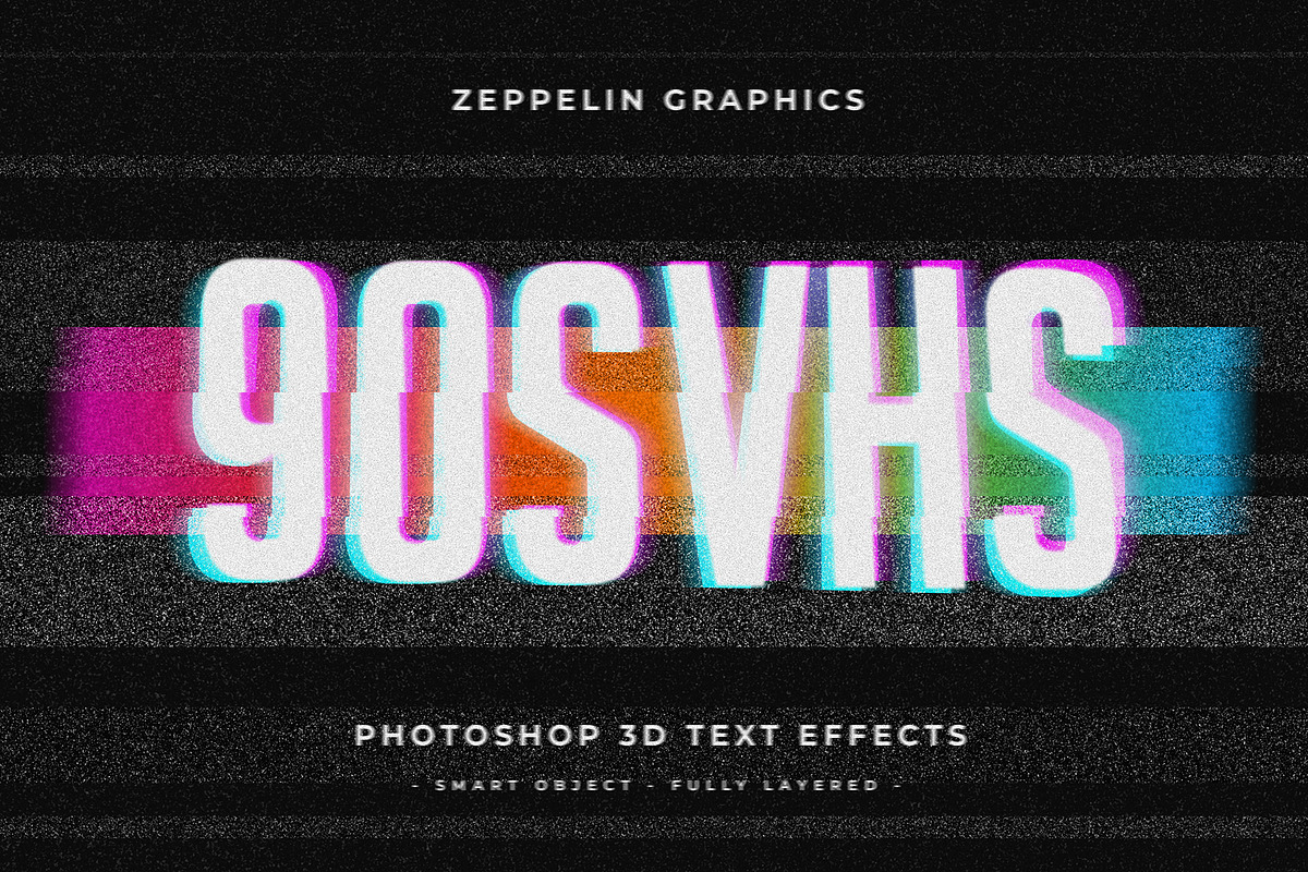 90s Text Effects, a Layer Style Add-On by Graphicdome
