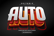 Auto 3D editable text effect