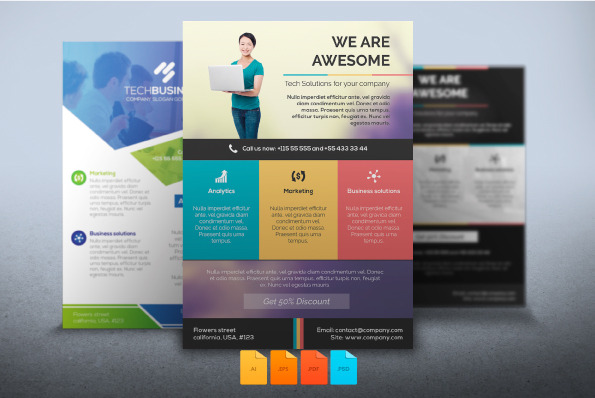 Bundle Flyers Multipurpose, a Flyer Template by DesignsStore