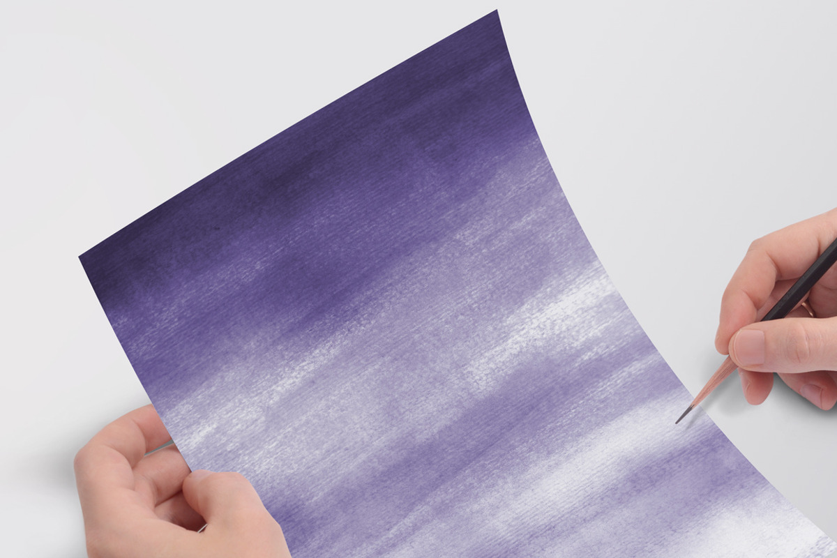 100 Watercolor Ombre digital papers, a Texture Graphic by Photohacklovers