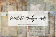Printable Backgrounds - Set 02, a Texture Graphic by Gwenhw