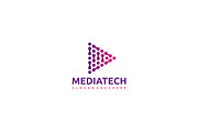 Media Technology Logo, a Branding & Logo Template by 3ab2ou