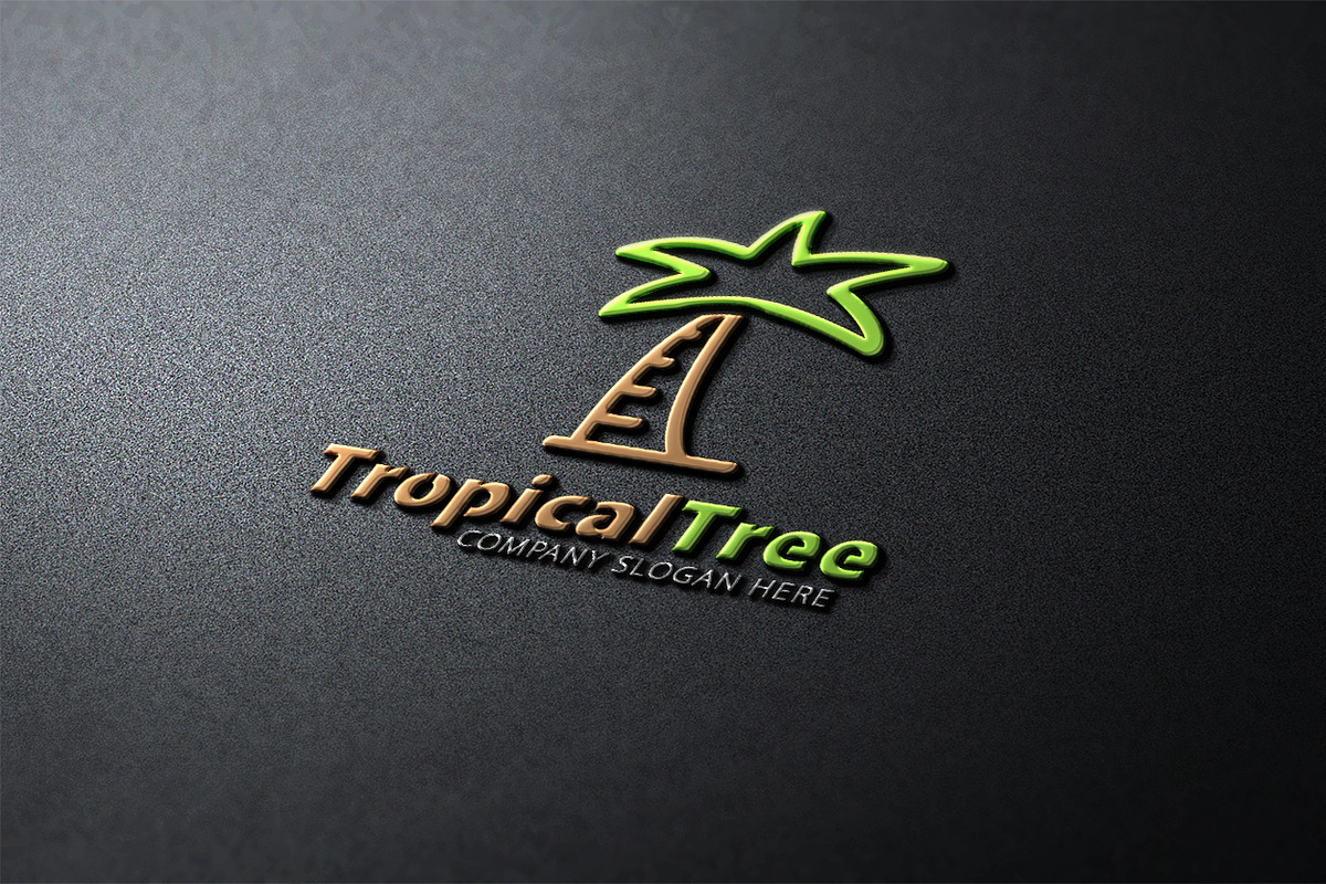 Tropical Tree Logo, a Branding & Logo Template by Creative Dezing ...