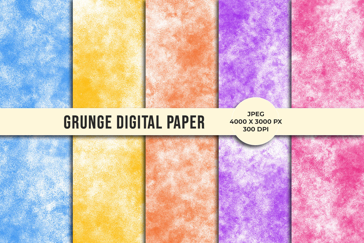 Colorful Grunge digital paper
