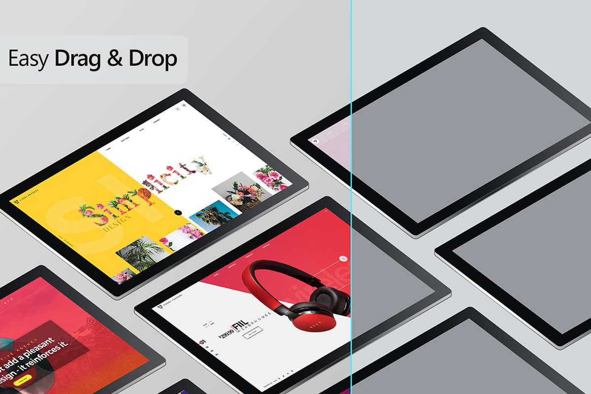 Isometric Screen Mockup, a Device Mockup by KL-Webmedia
