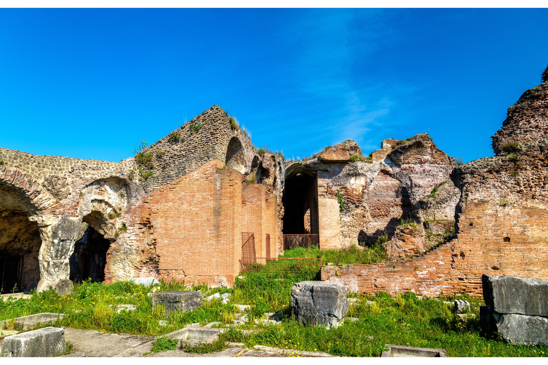 The amphitheater of capua the second biggest roman amphitheater ...