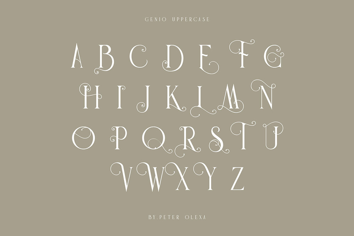 Genio Modern Serif Font, a Serif Font by JumboDesign