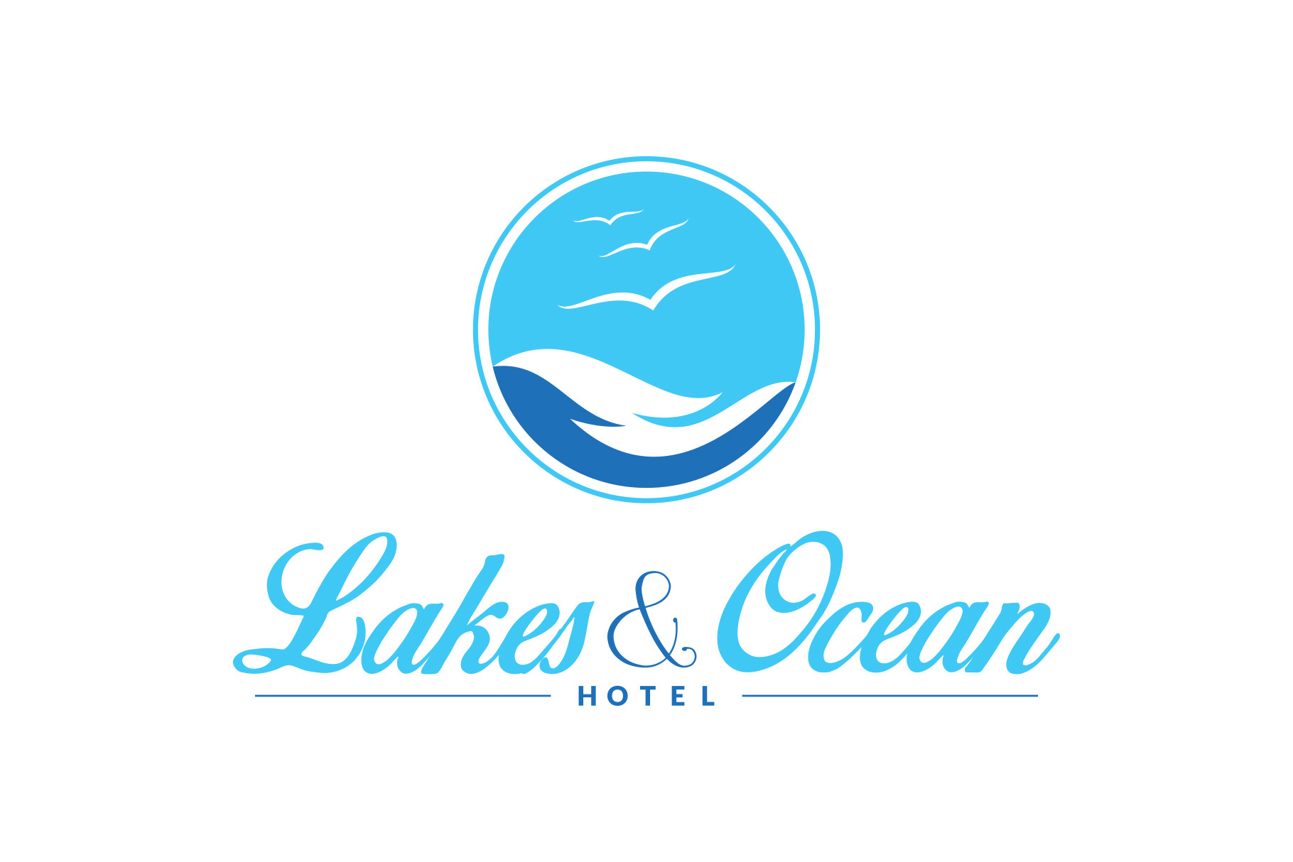Lakes & Ocean Logo, a Branding & Logo Template by Maraz Logo