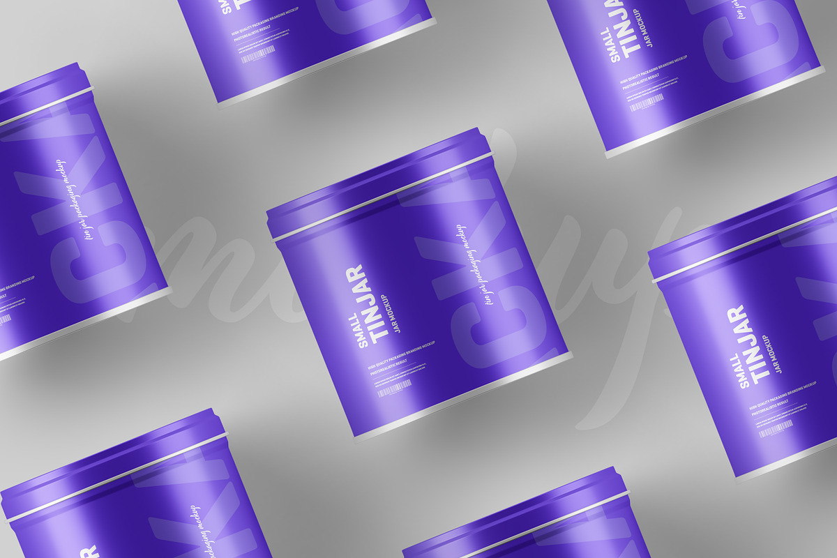 Small Tin Jar Packaging Mockup, a Packaging Mockup by Toasin Studio