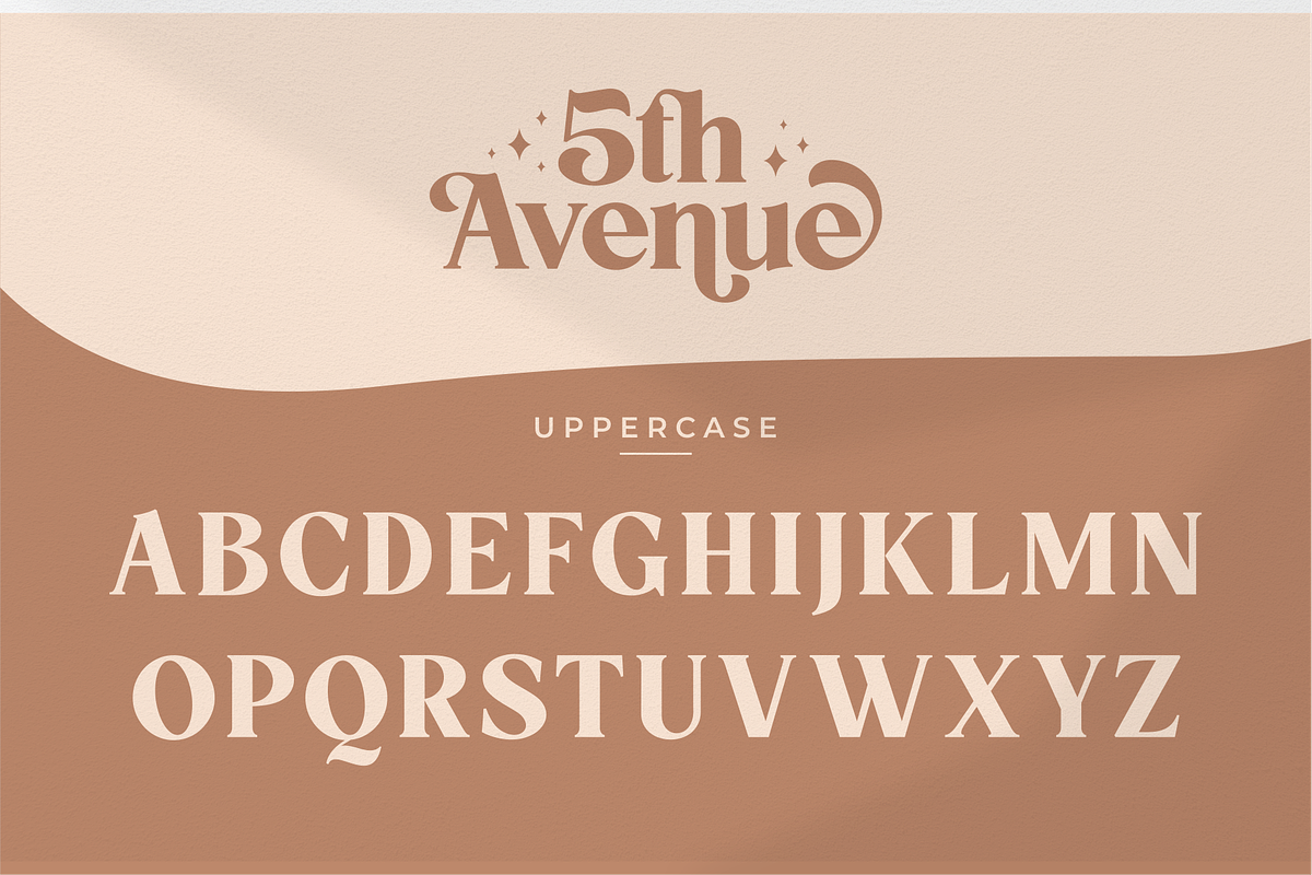 5th Avenue - Fancy Typeface, a Serif Font by 50Fox