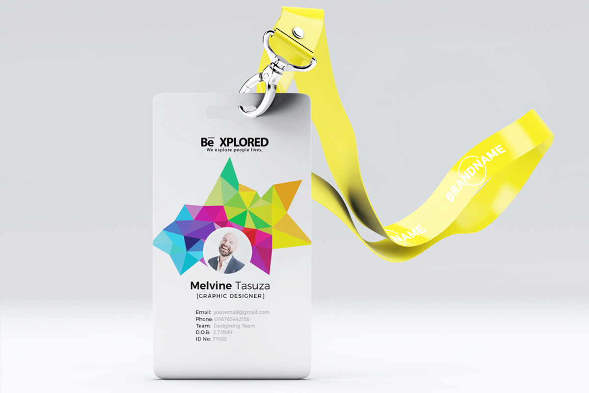 ID Card Bundle Template 10 cards, a Stationery Template by Design Up