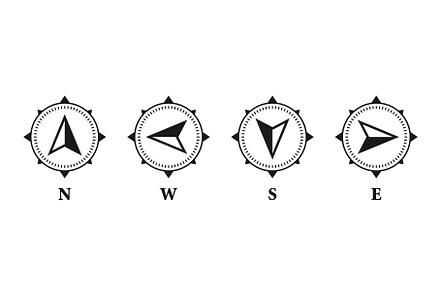 Retro compass. Wind rose nautical | Graphic Objects ~ Creative Market