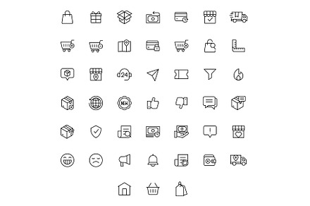 Figma Cart - icon set | Creative Market