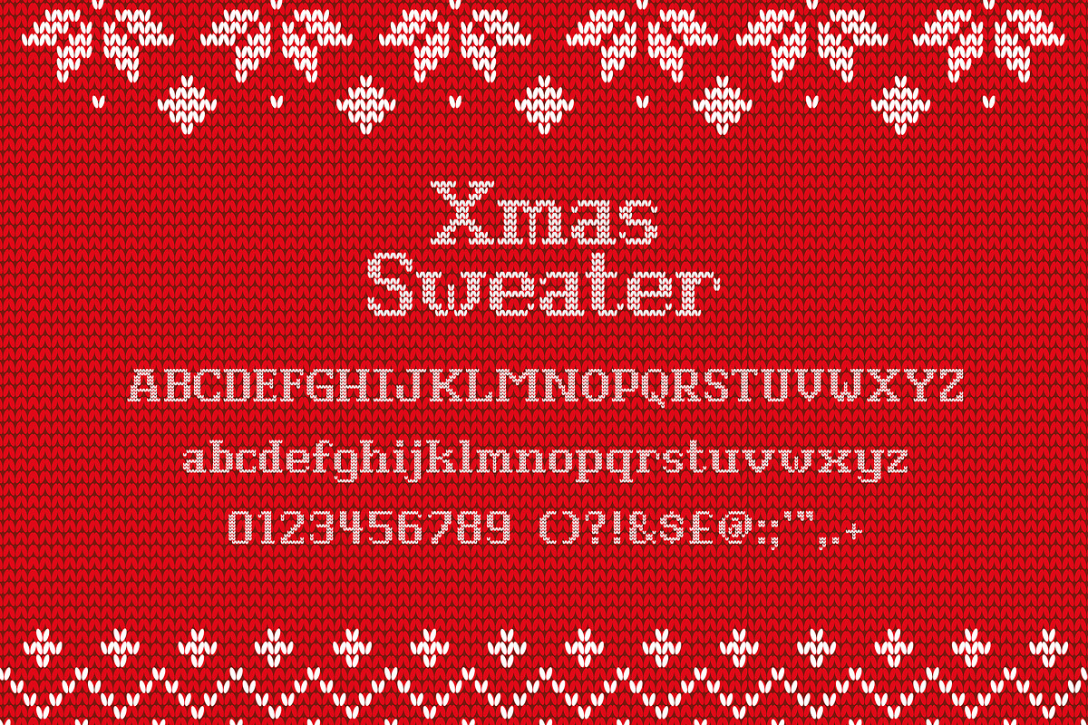 Xmas Sweater Font, a Font by Lollipop Hand Drawn