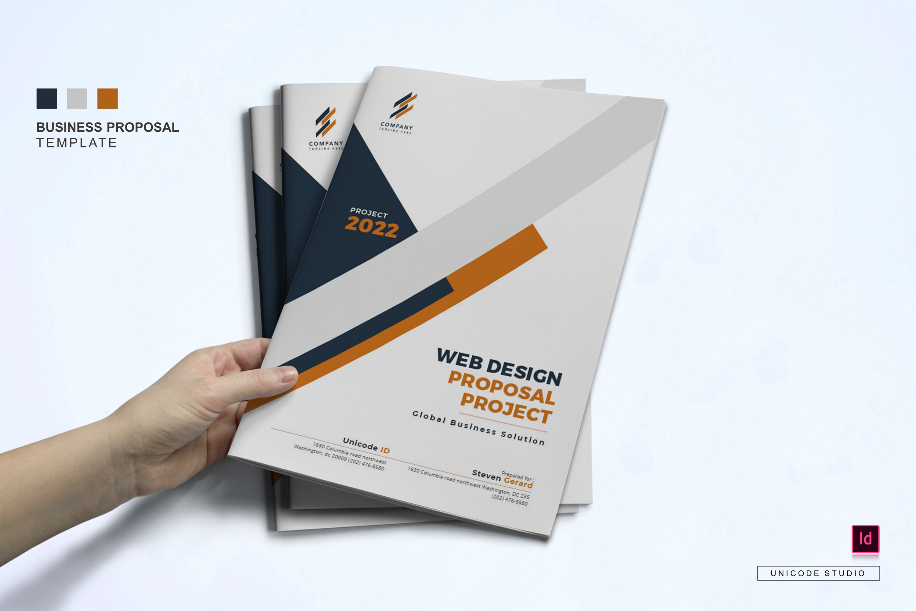 Proposal Template, a Brochure Template by UnicodeID