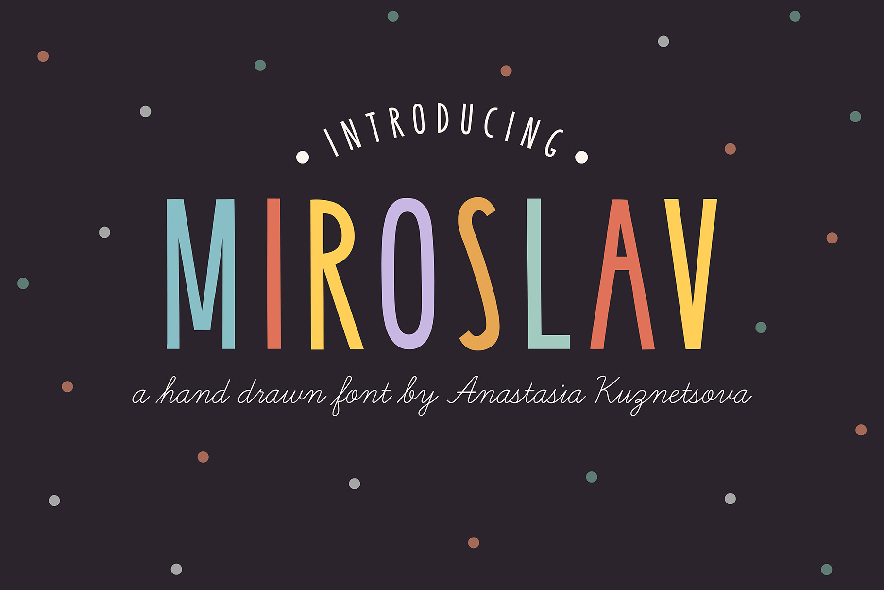 MIROSLAV font., a Font by SimpleThings